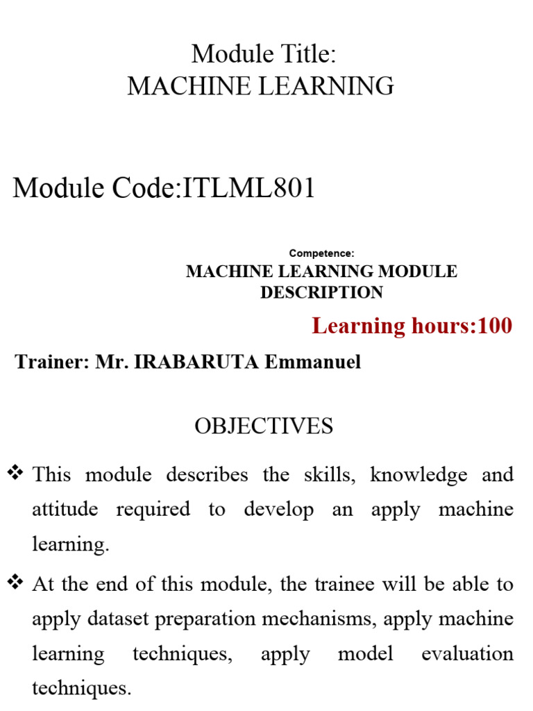 Machine Learing | PDF