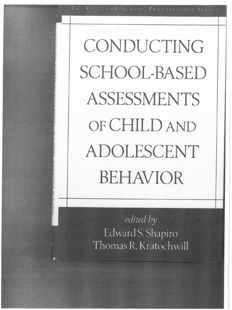 Conducting a Multidimensional Behavior Assessment | PDF