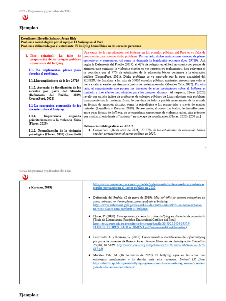 Ejemplos de TB2 | PDF | Obesidad | Perú