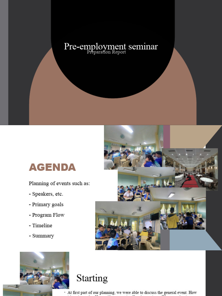 Pre Employment Seminar | Download Free PDF | Economies | Business