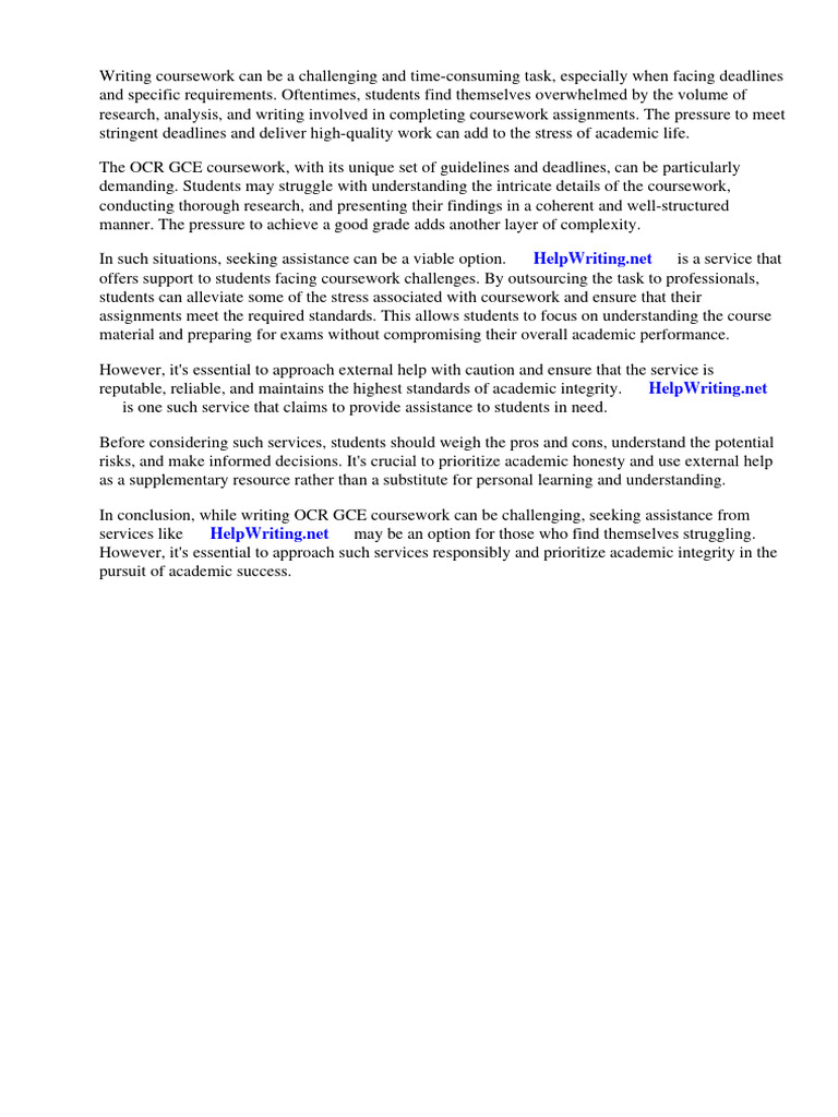 Ocr Gce Coursework Deadline 2015 | PDF | Anger | Behavior