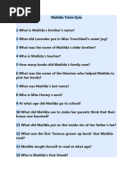 Vocabulary For Matilda | PDF | Adjective | Rules