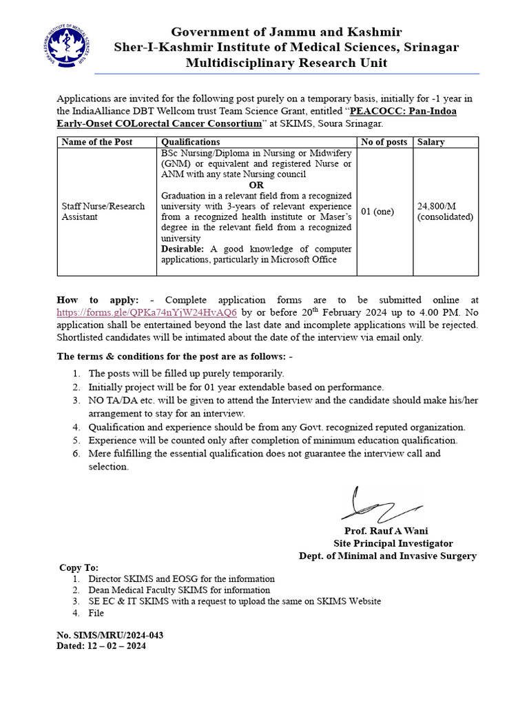 SKIMS | PDF | Nursing | Health Care