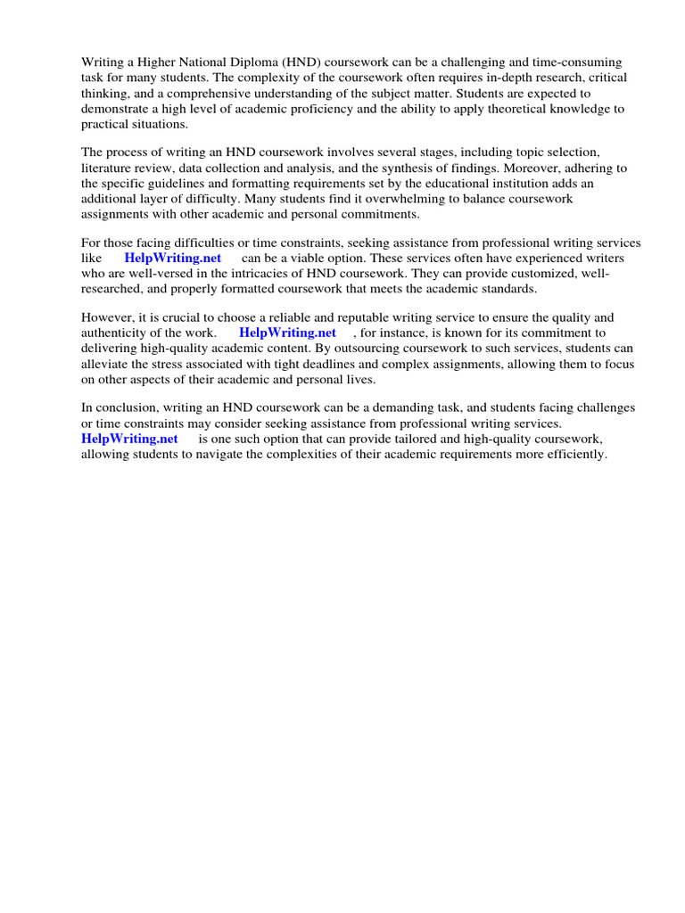 How Does A HND Course Work | PDF | Academic Degree | Bachelor's Degree