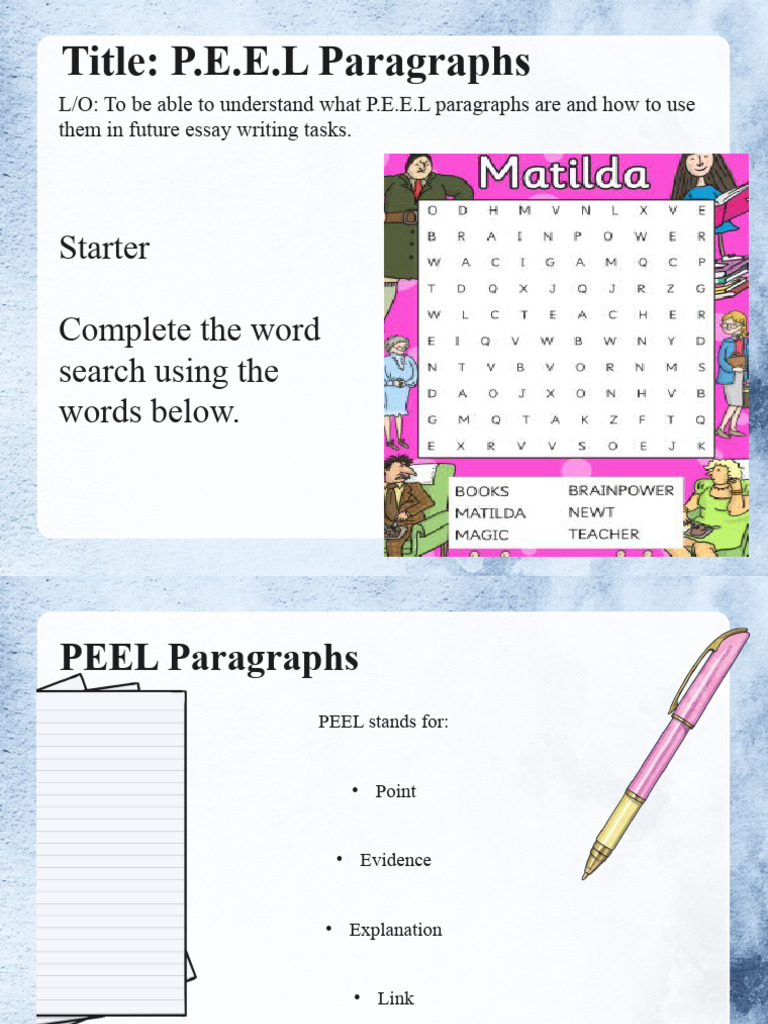 Matilda PEEL Paragraph Lesson 3 | PDF | Dogs | Evidence
