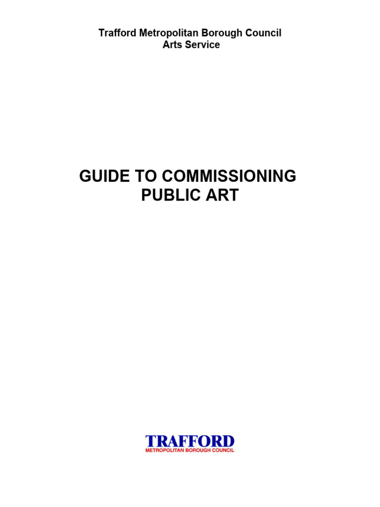 Guide Commissioning Public Art | PDF