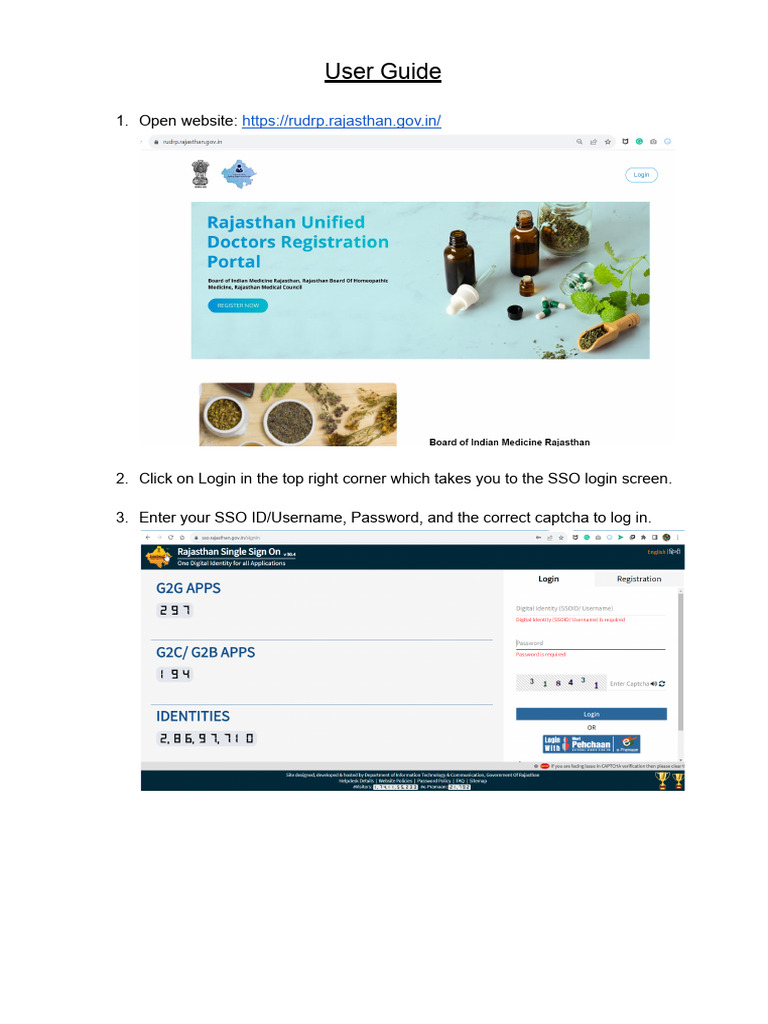 Rudrp Login User Guide | PDF