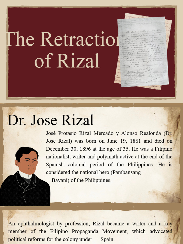 The Retraction of Rizal RPH | PDF