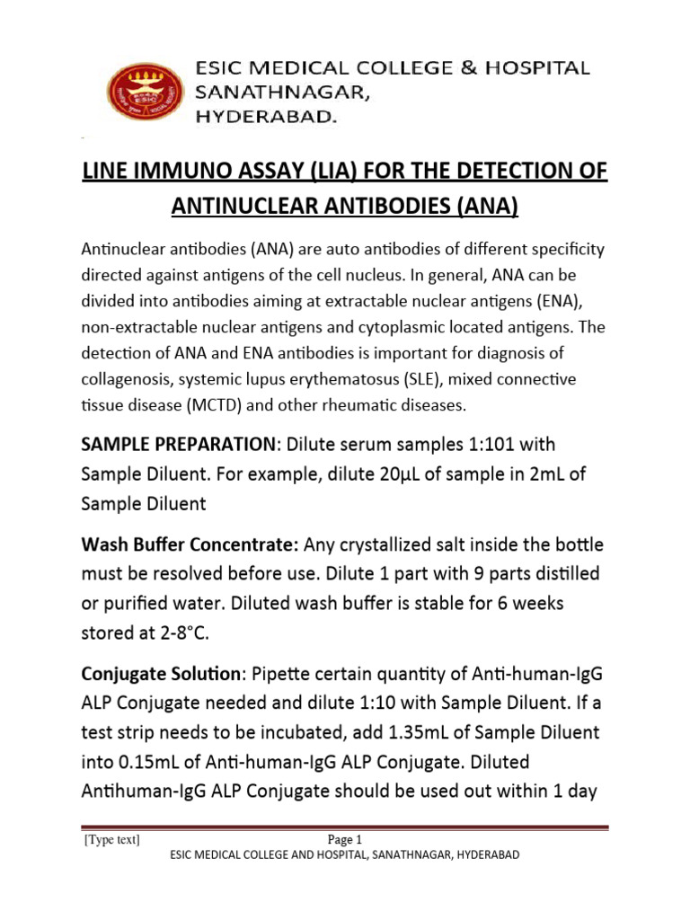 Line Immuno Assay | PDF | Biotechnology | Chemistry
