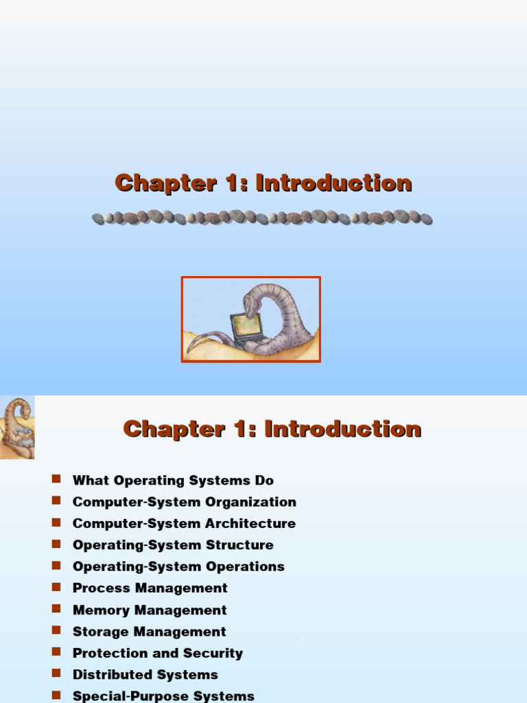 CH 1 | PDF | Operating System | Computer Data Storage