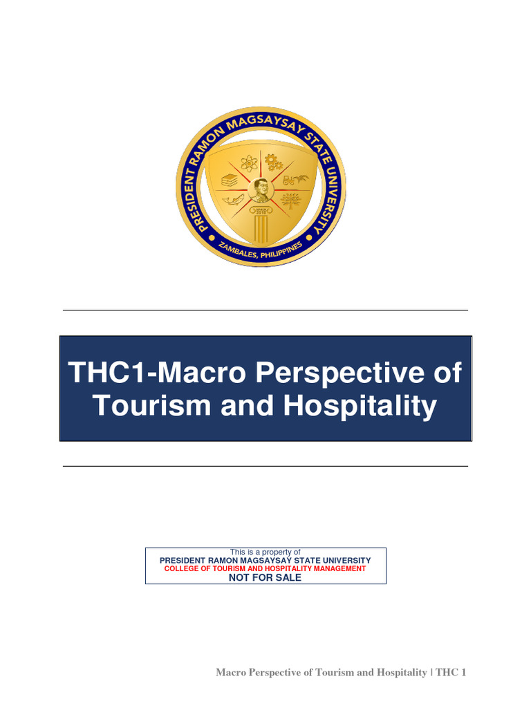 Module 5 For THC1 | Download Free PDF | Tourism | Asia Pacific Economic ...