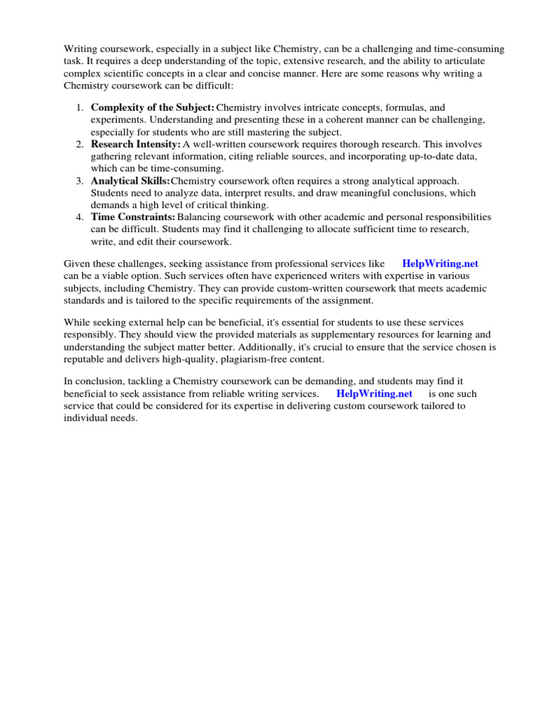 Coursework B Chemistry | PDF | Reaction Rate | Chemical Reactions