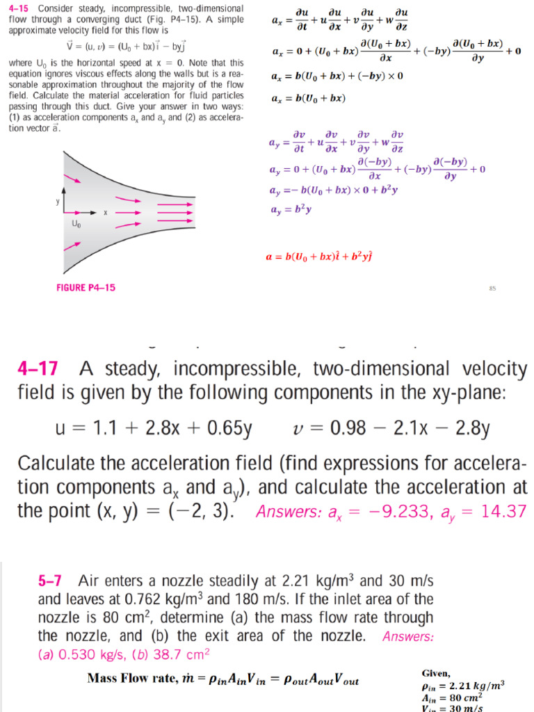 Fluid Dynamics Math | PDF