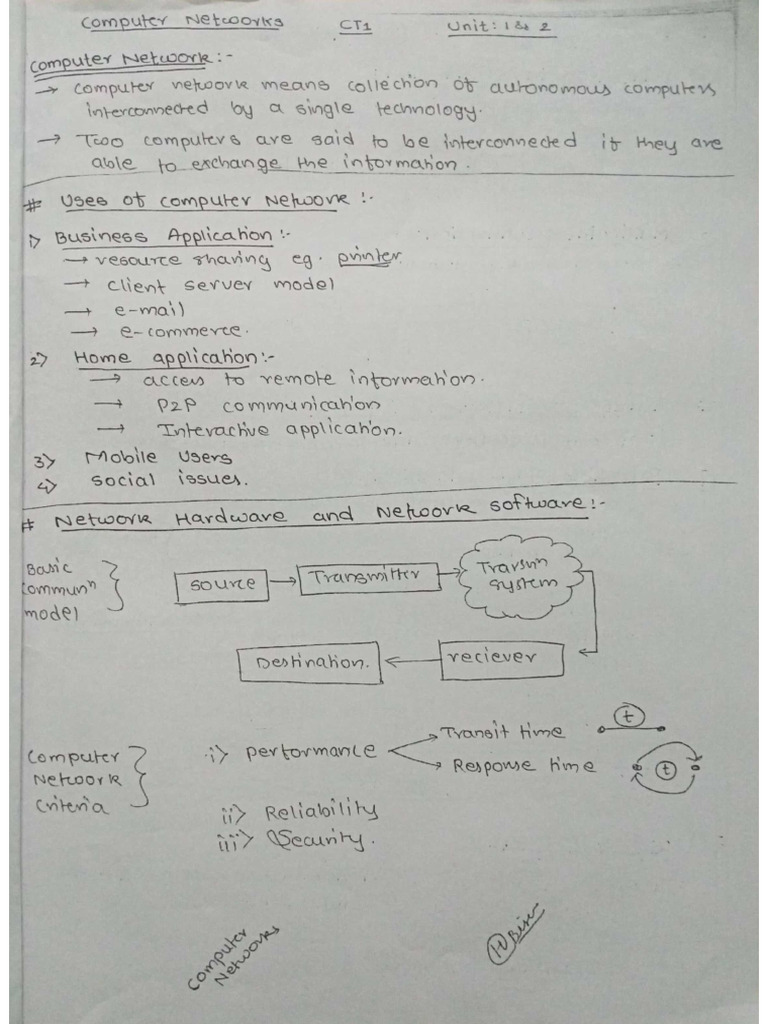 1 IMP CN Short Notes For All Topics | PDF