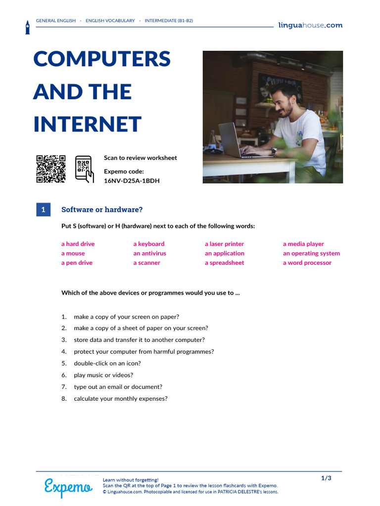 Intermediate English: Computers & Internet | PDF | Icon (Computing ...