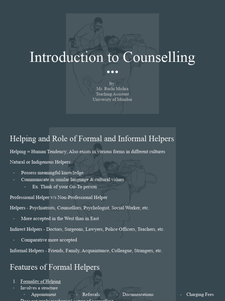 Unit 01 - Introduction To Counselling | PDF | Decision Making | Rationality