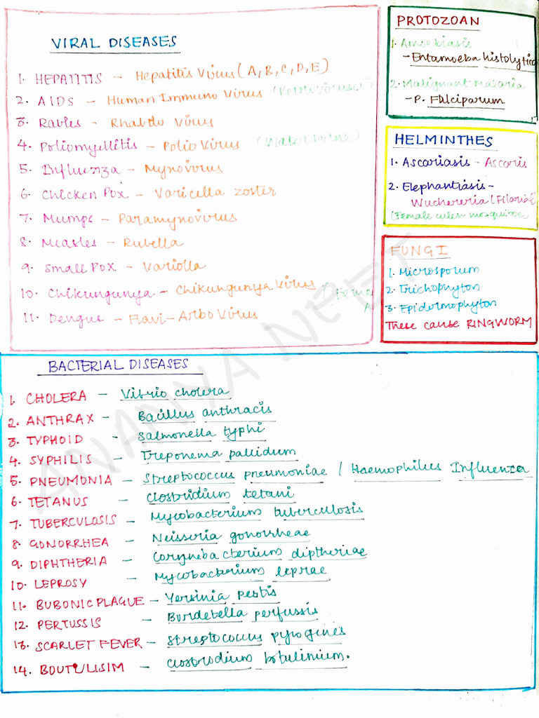 Viral and Bacterial Diseases | PDF