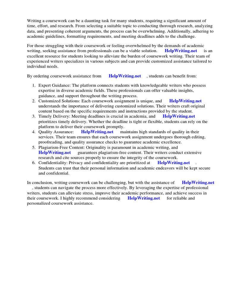 How To Write A Coursework | PDF | Proofreading | Thesis