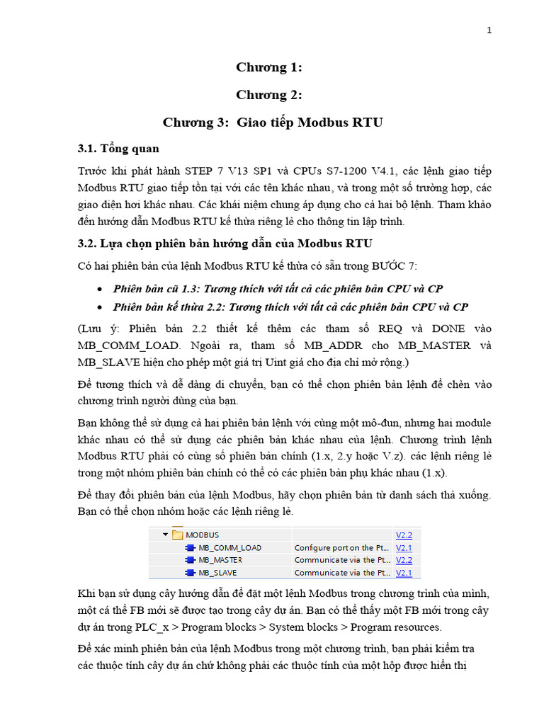 Cac Khoi Ham Modbus-C3 | PDF