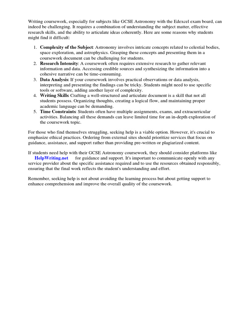 Gcse Astronomy Coursework Edexcel | PDF | Force | Facebook