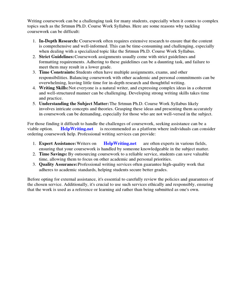 Srtmun PHD Course Work Syllabus | PDF | Doctor Of Philosophy | Menu