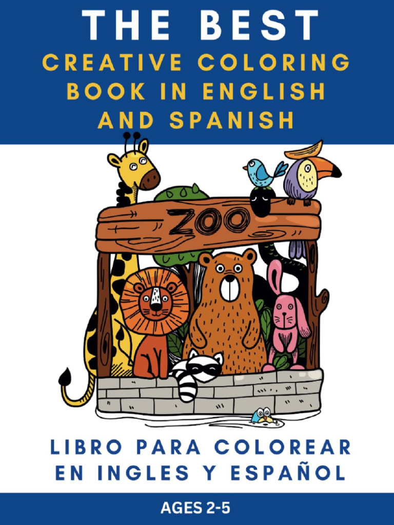 The Best Creative Coloring Book in English and Spanish LIBRO PARA ...