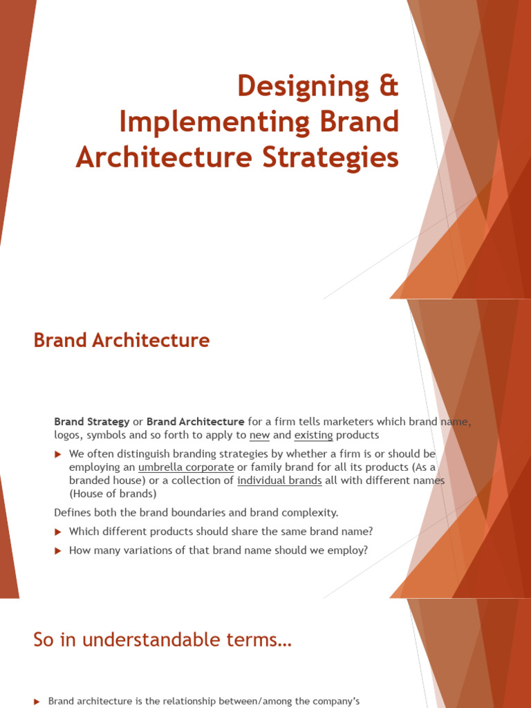 Designing Implementing Brand Architecture Strategies | PDF | Brand | Marketing