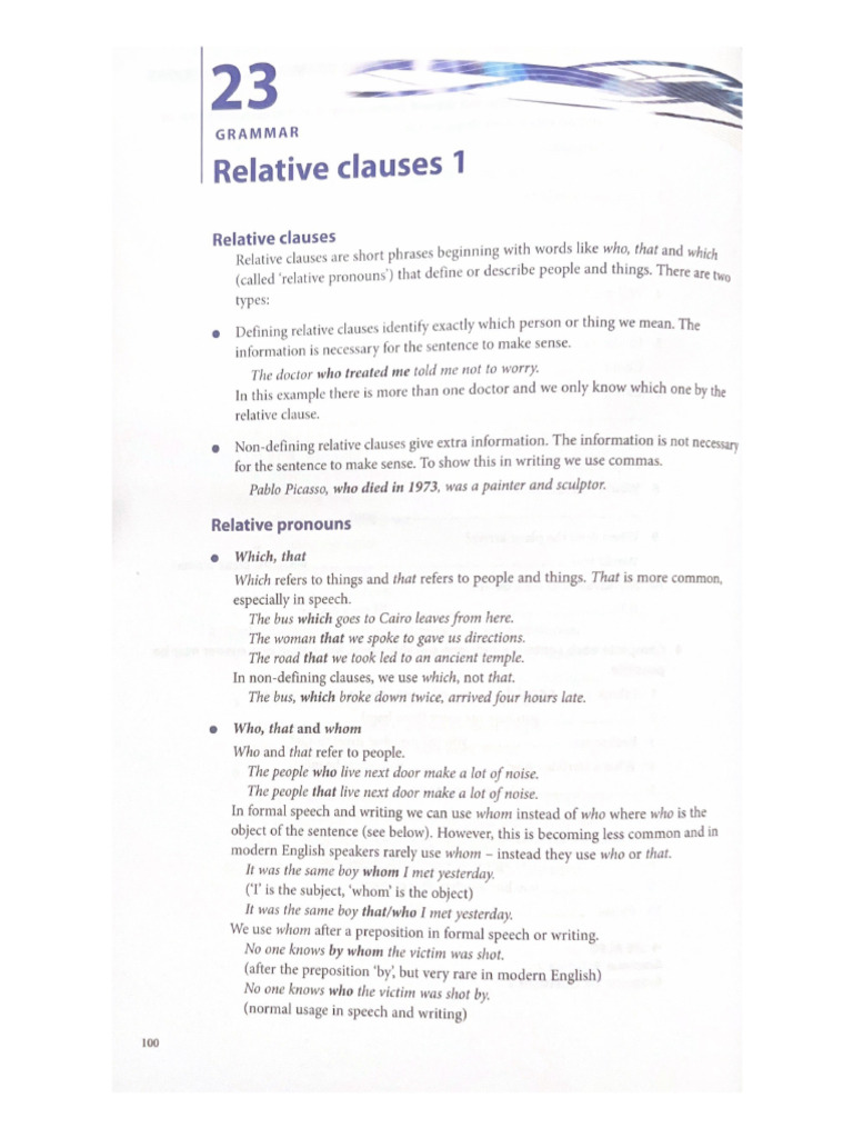 Relative Clauses | PDF