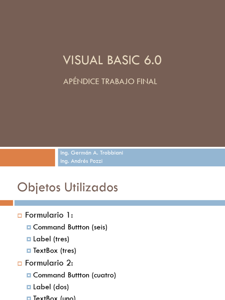Final - Visual Basic | PDF | Ingeniería Informática | Software