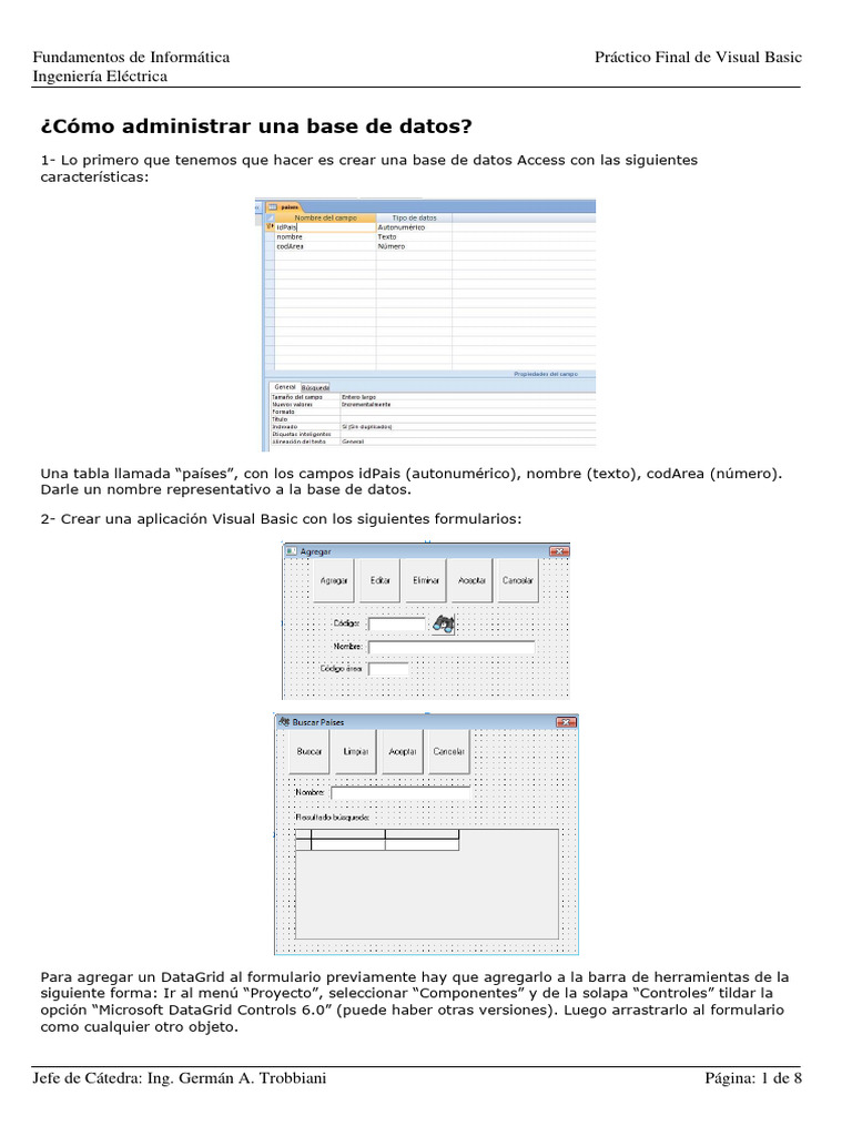 Como Administrar Una Base De Datos Pdf Active X Data Objects Bases De Datos