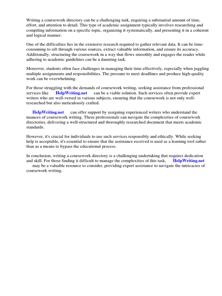 Coursework Directory | PDF | Wiki | Computer File