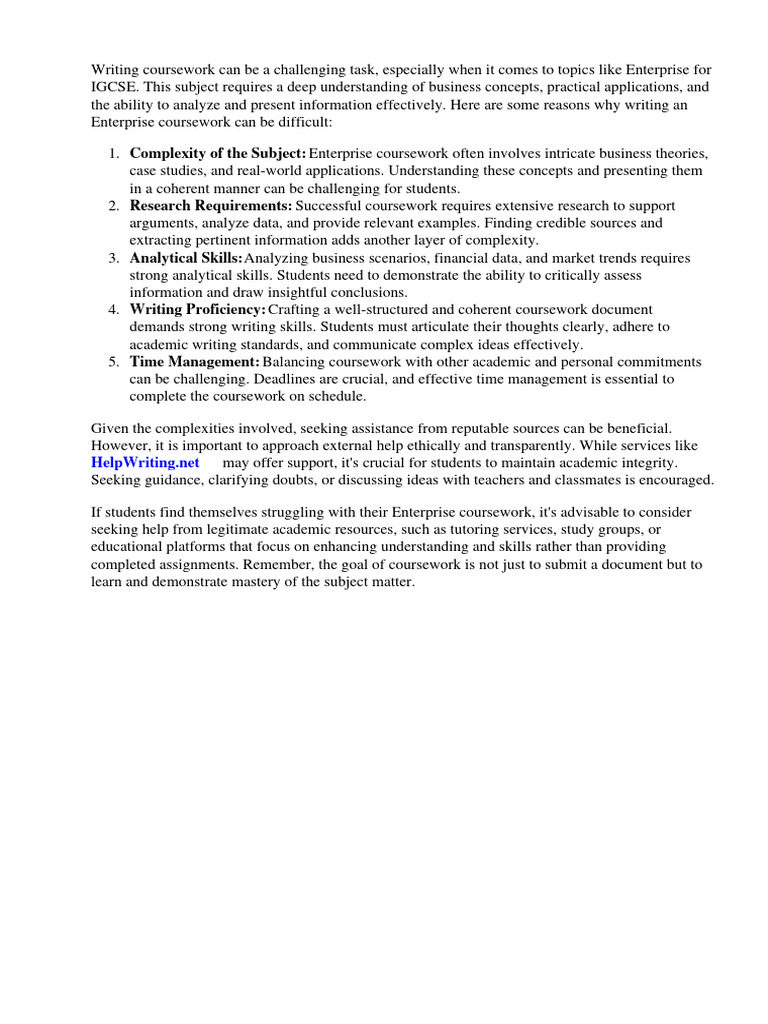 Enterprise Coursework Igcse | PDF | Subscription Business Model ...