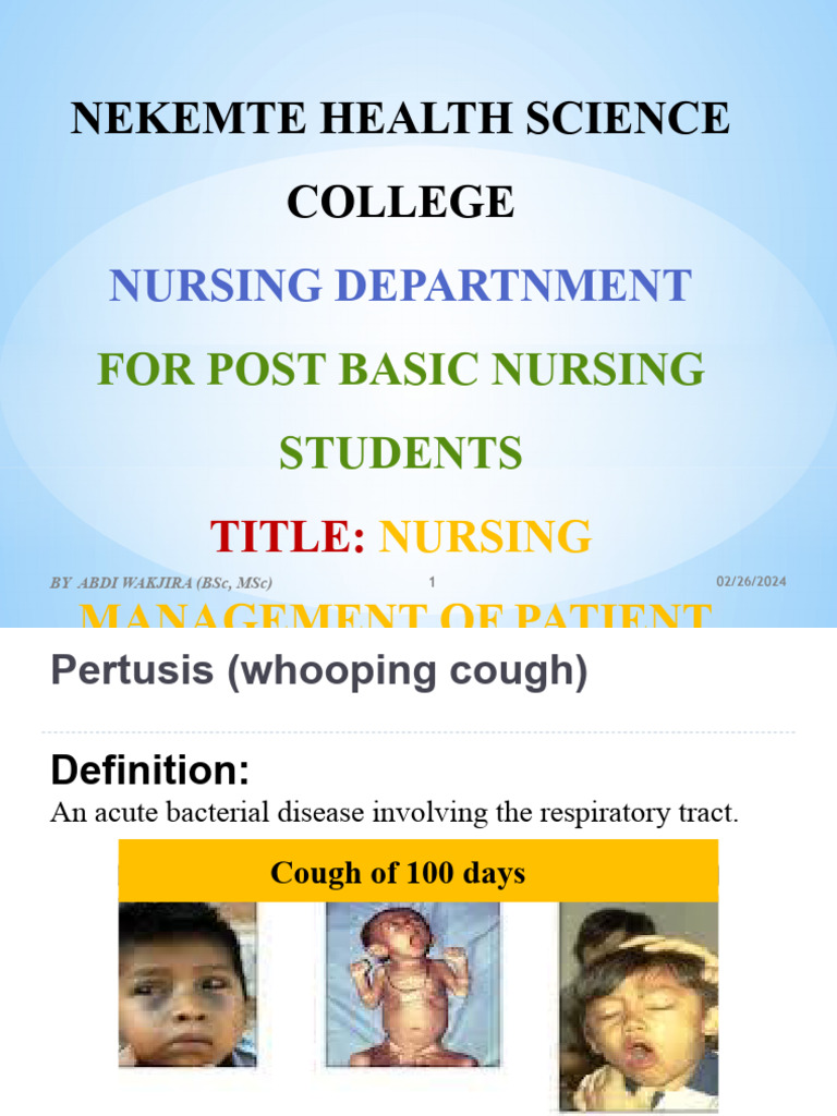 Pertussis (100 Days Cough) | PDF | Diseases And Disorders | Animal Diseases
