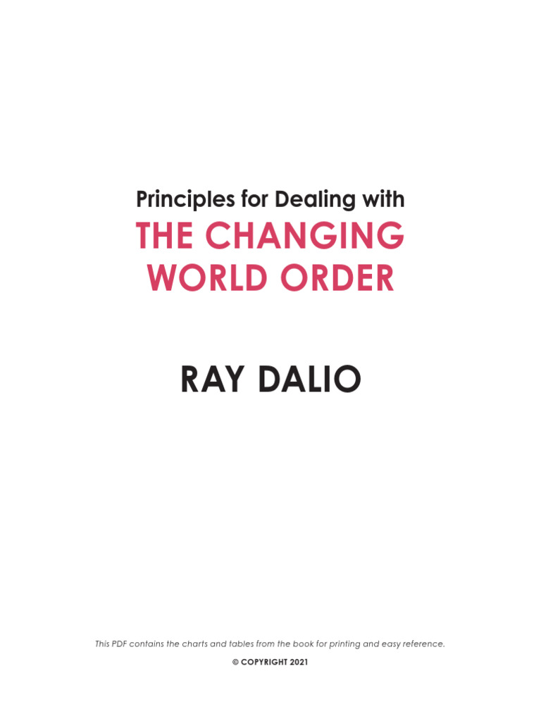 Dalio Changing World Order Charts | PDF | Money | Pandemic