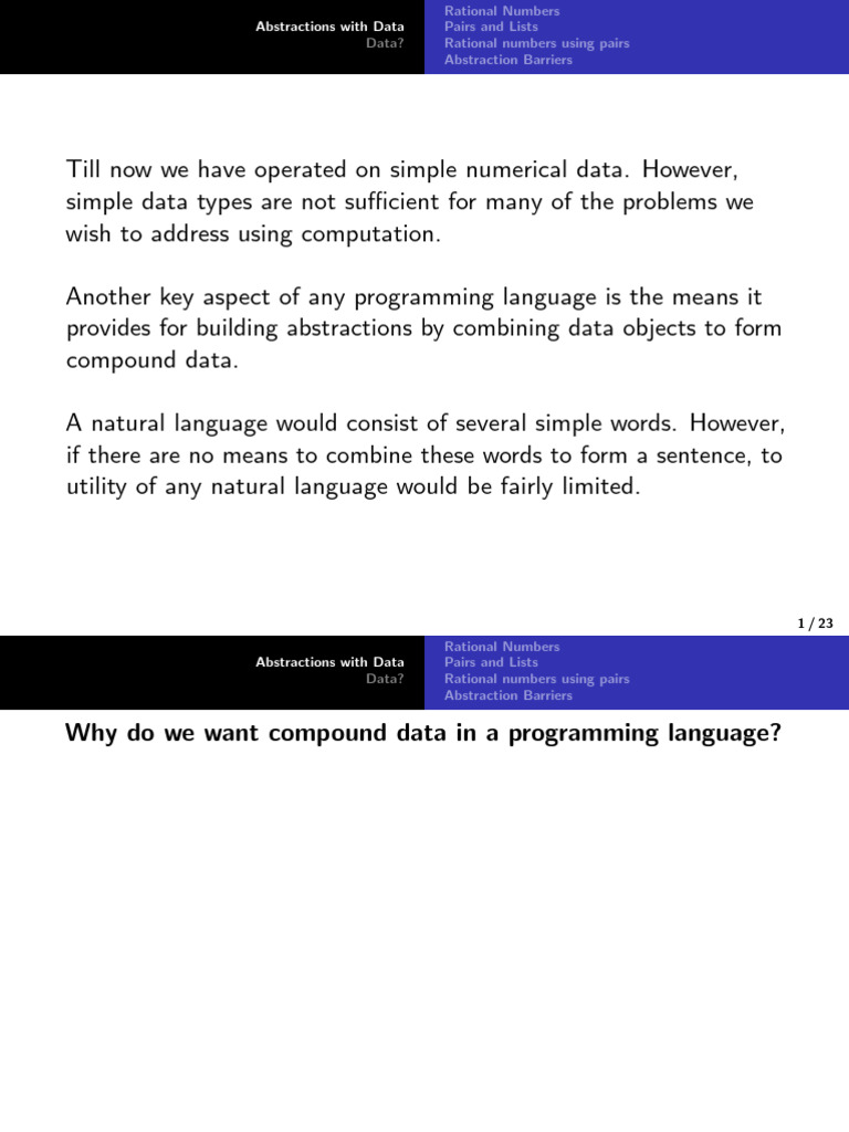 Paradigms of Programming | PDF | Abstraction (Computer Science) | Numbers