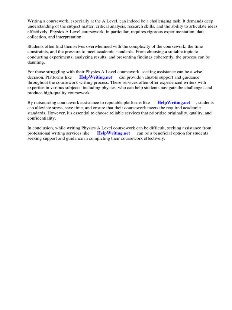 Physics A Level Coursework Ideas | PDF | Physics | Gce Advanced Level ...