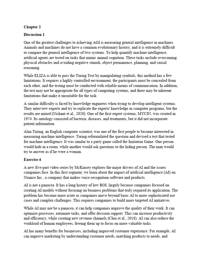 Week 2 Assignment | PDF | Intelligence (AI) & Semantics | Artificial Intelligence