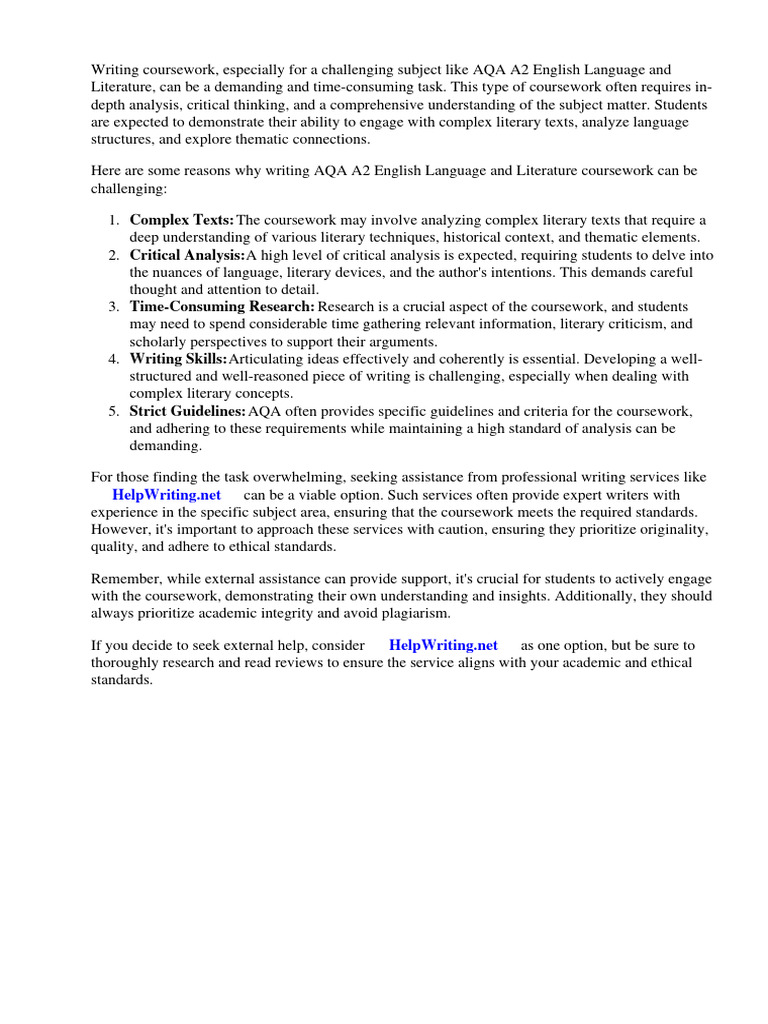 Aqa A2 English Lang Lit Coursework | PDF | Critical Thinking | Facebook
