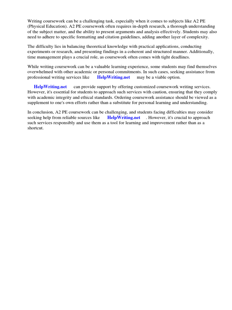 A2 Pe Coursework Help | PDF | Physical Fitness | Skeletal Muscle