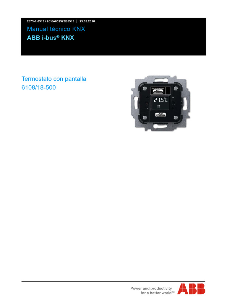 Termostato ABB | PDF | Termostato | Temperatura
