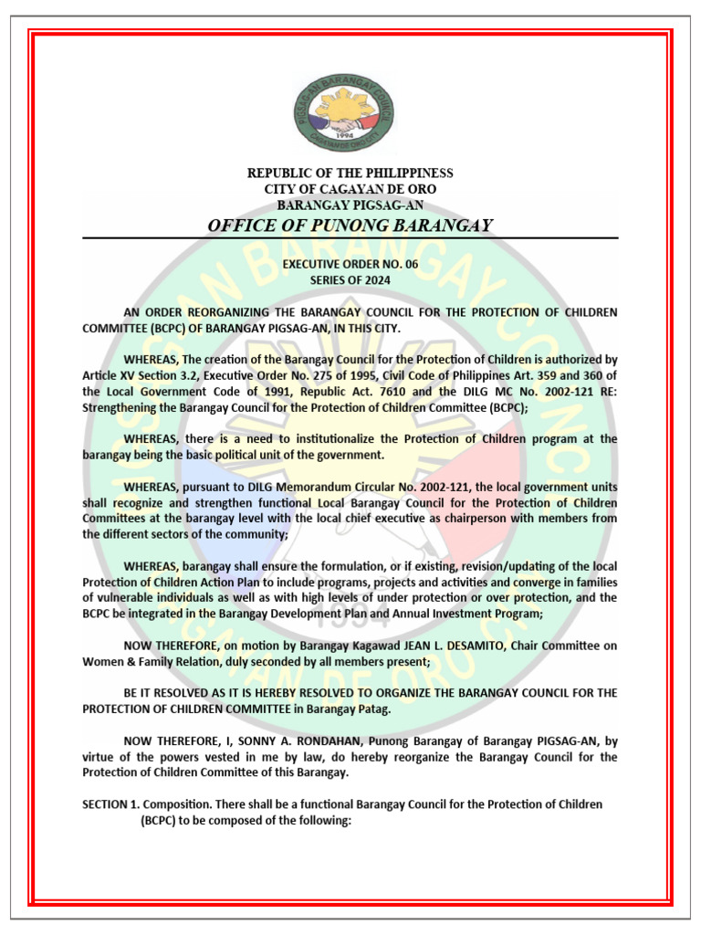 BCPC Eo | PDF | Government | Justice