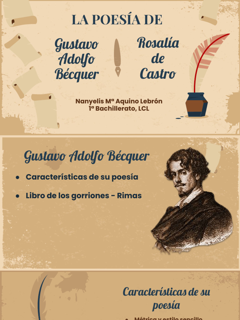 Bécquer y Rosalía de Castro. Nanyelis. | PDF
