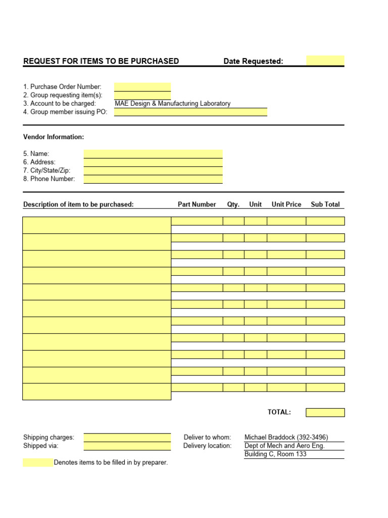 EML2322L Order Request Form | PDF | Secondary Sector Of The Economy ...