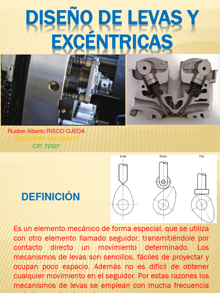 Diseño de Levas y Excéntricas | PDF | Eje | Mecánica