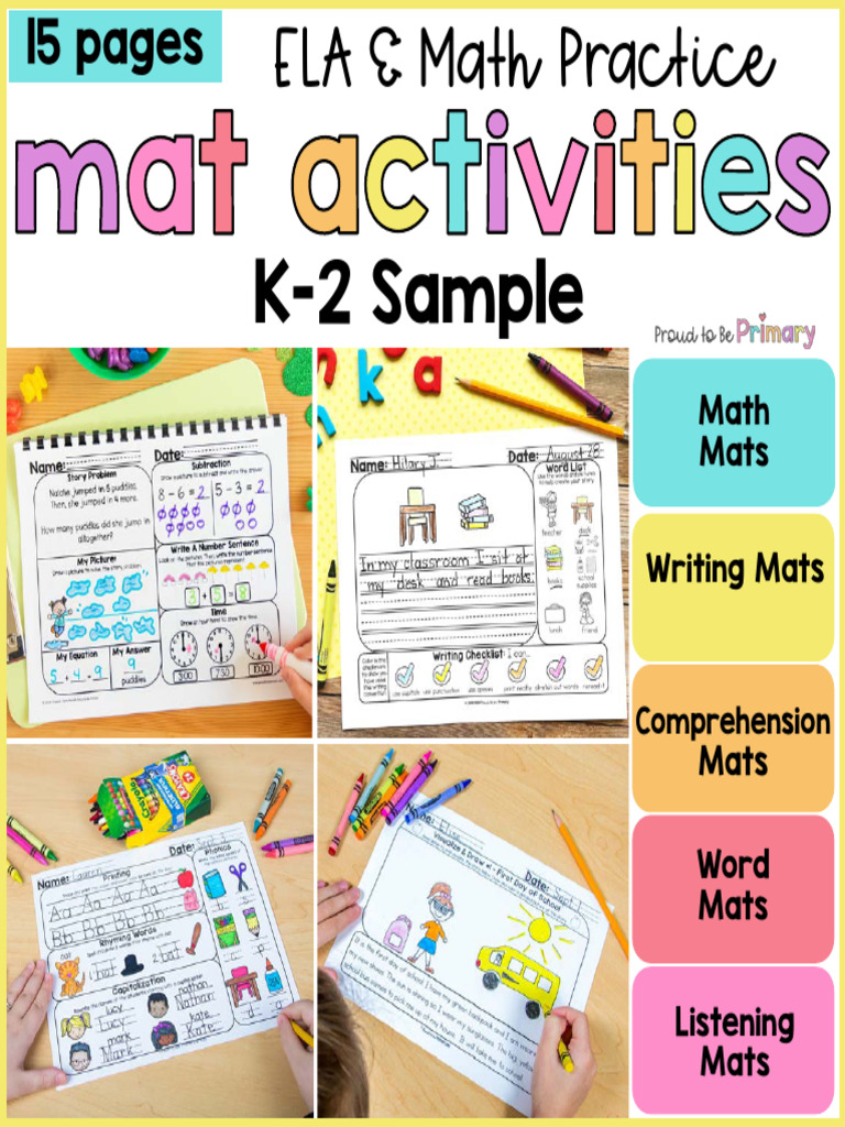 K-2 Sample: Math Mats Writing Mats | PDF | Digital Millennium Copyright ...