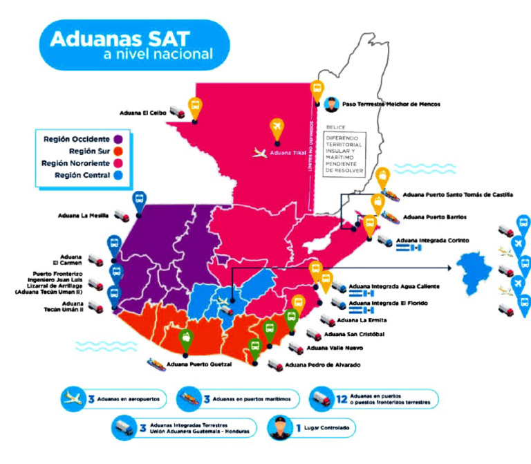 Aduanas de Guatemala.. | PDF | Comercio | Exportaciones