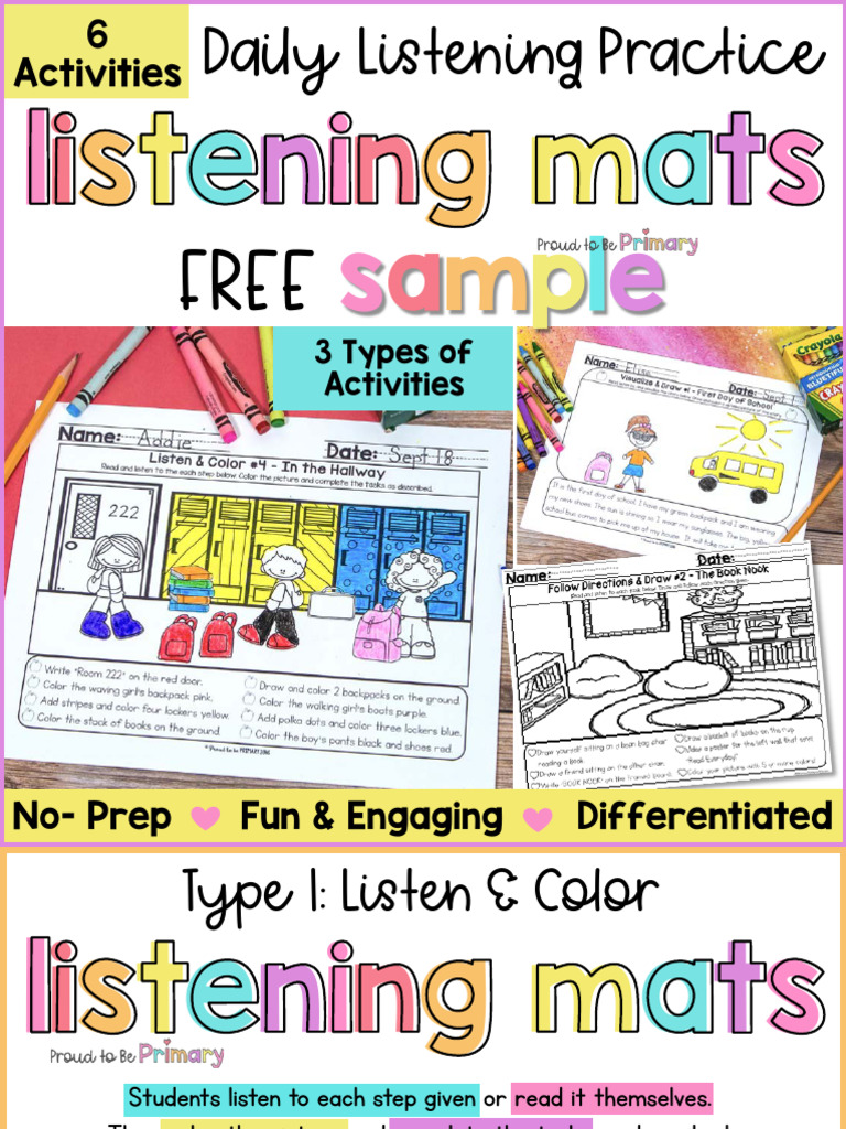 Listening Mats for Kids' Activities | PDF