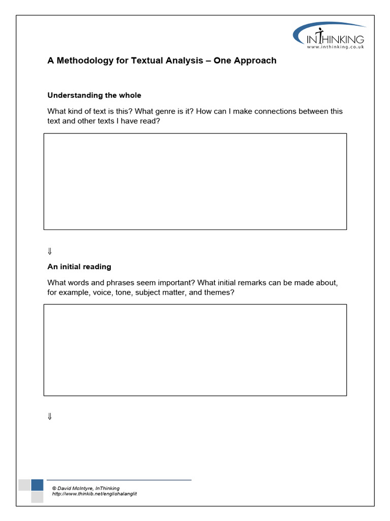 Textual Analysis A Methodology | PDF