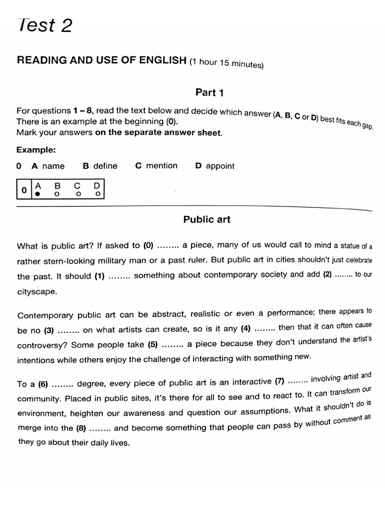 Reading CAE 4 Test 2 | PDF