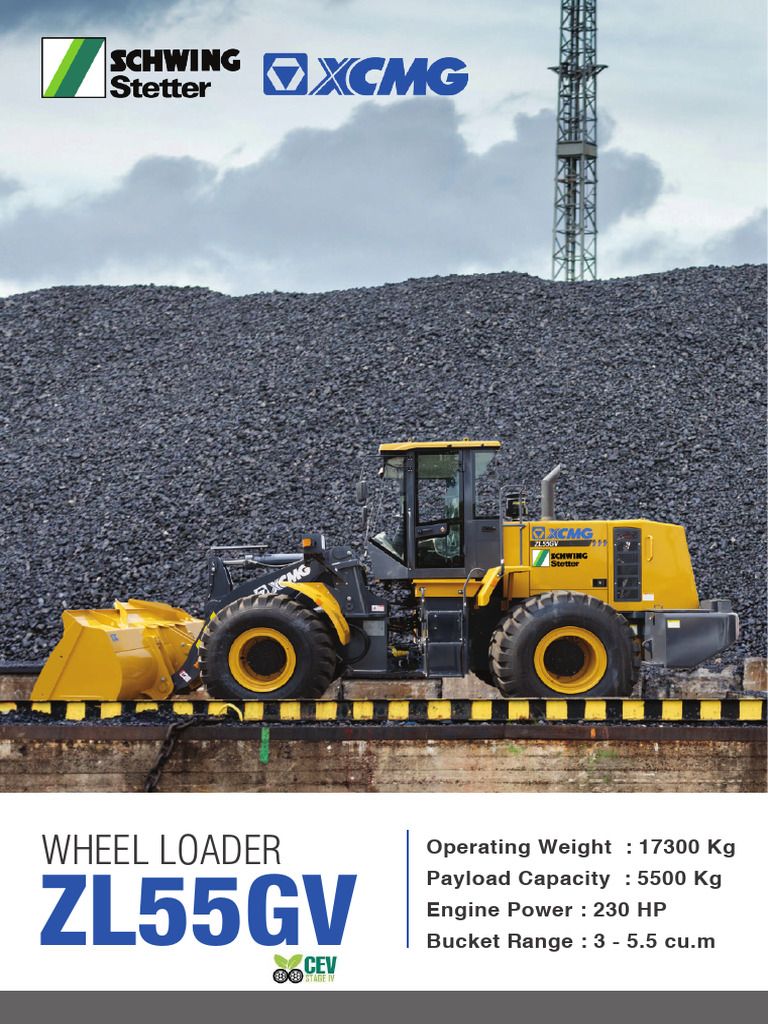 XCMG ZL55GV Wheel Loader Overview | PDF | Brake | Truck